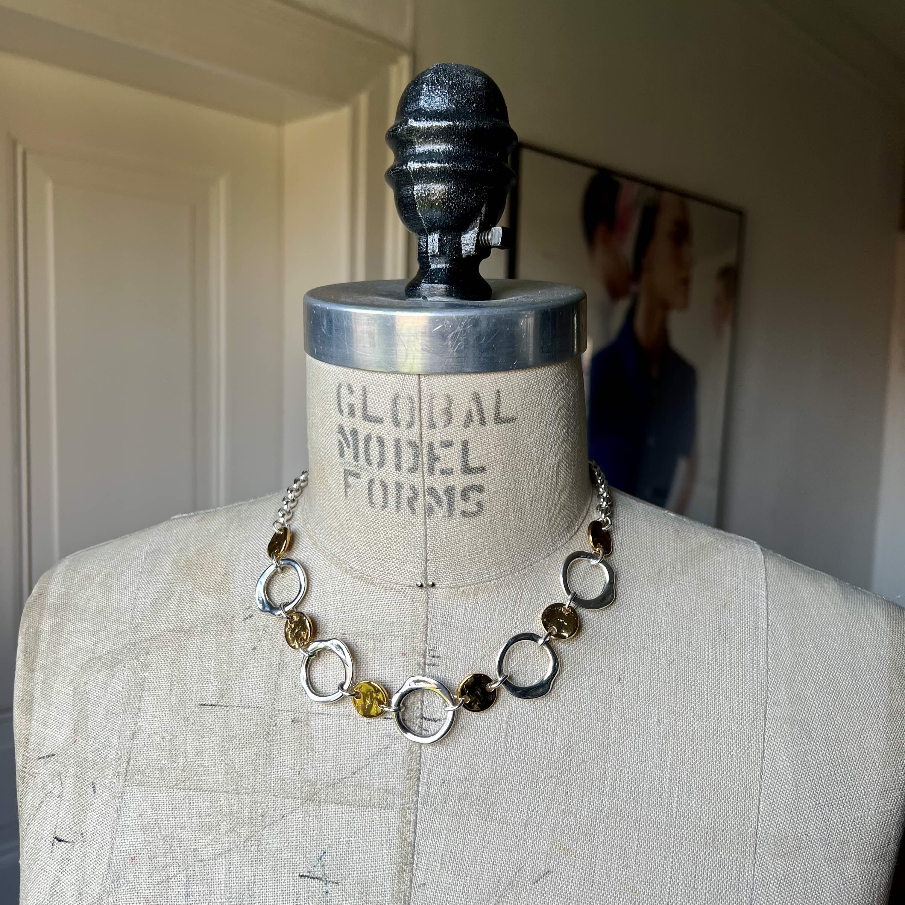 Necklace Sammy Gold & Silver | Samkas Jewelry